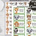 Set of Forest Animals Printables Labels Back to School, Forest Animals ...