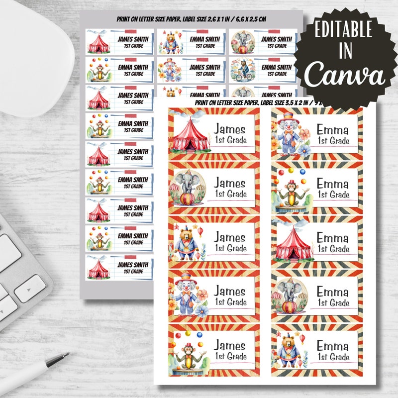 Carnival Food Labels - Etsy