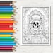 80 Halloween Big Bundle Coloring Page Book Adults Kids - Etsy