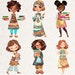 Teachers Clipart and School Supplies Boho Style Drawings for Planner ...