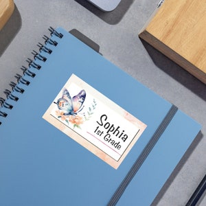 Set of Watercolor Butterflies Printables Labels Back to School ...