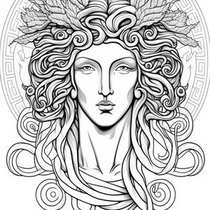 Greek Mythology Coloring Book for Adults With 80 Printable Pages. Adult ...