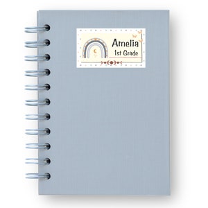 Set of Boho Rainbow Printables Labels Back to School, Boho Rainbow ...