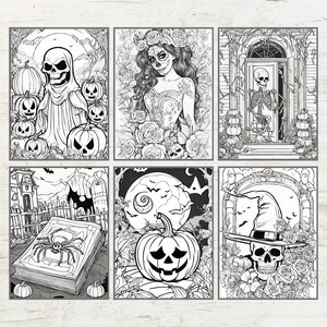 80 Halloween Big Bundle Coloring Page Book Adults + Kids Printable ...