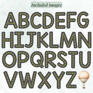 Types of Transport Clipart Bundle, Watercolor Transportation Alphabet ...