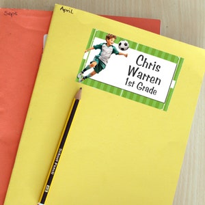 Set of Soccer Futbol Printables Labels Back to School, Soccer Stickers ...