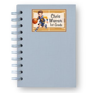 Set of Basketball Printables Labels Back to School, Basketball Stickers ...