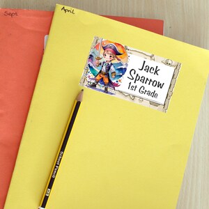 Set of Pirates Printables Labels Back to School, Pirates Stickers, Tags ...