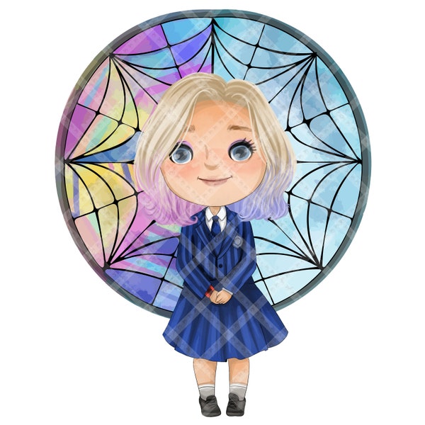 Wednesday Addams and Enid Png - Etsy