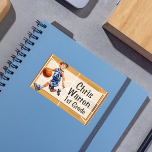 Set of Basketball Printables Labels Back to School, Basketball Stickers ...