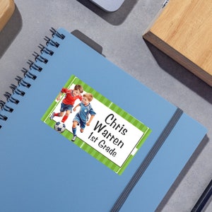 Set of Soccer Futbol Printables Labels Back to School, Soccer Stickers ...