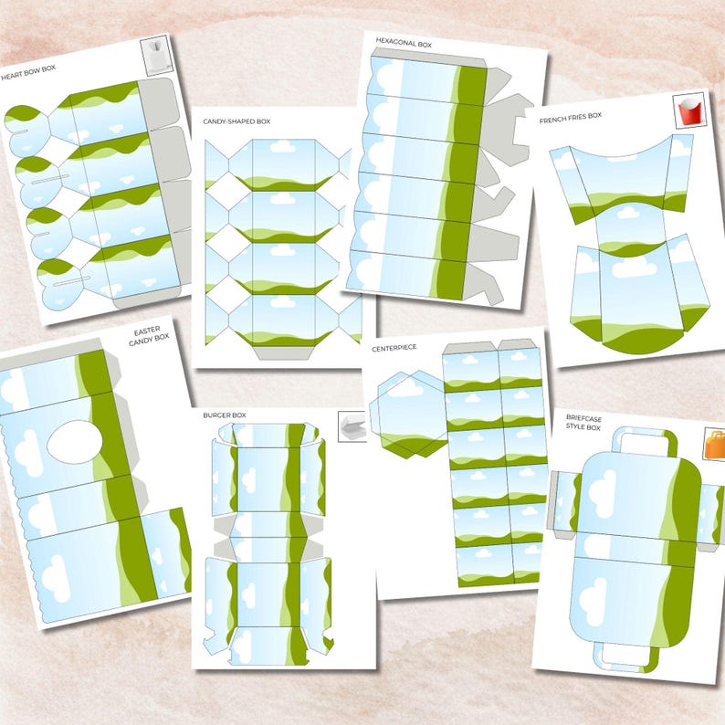 60 Gift Box Templates for Canva | Editable DIY Packaging Design Kit ...