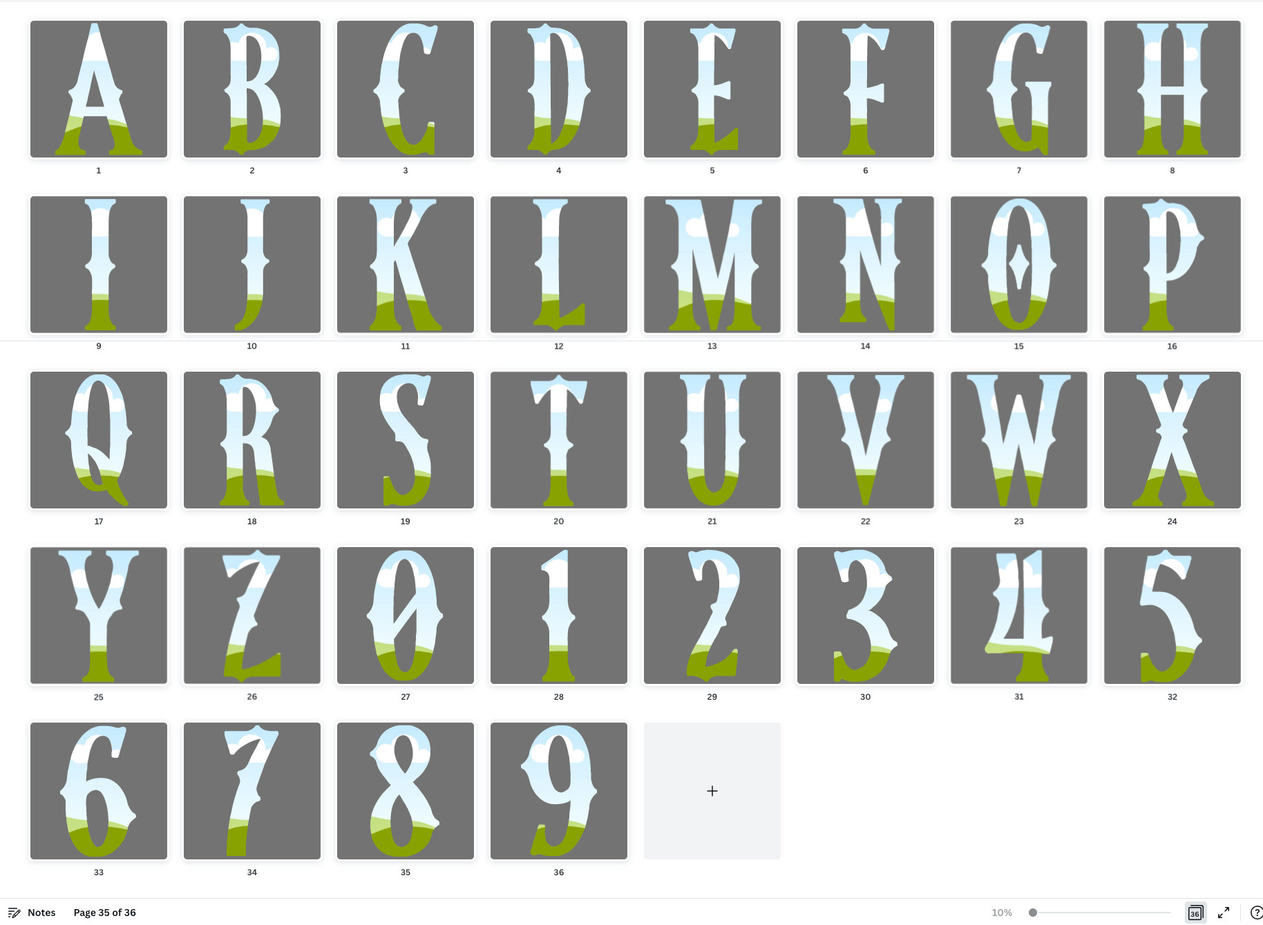 Marcos de letras para Canva con tipografía completa gótica de - Etsy México