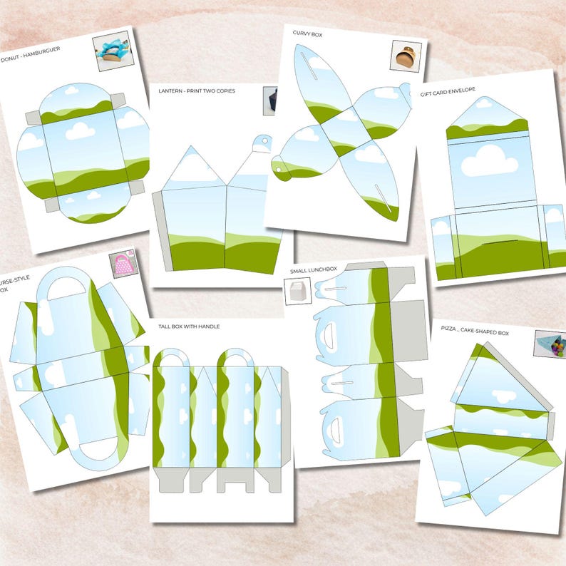 60 Gift Box Templates for Canva | Editable DIY Packaging Design Kit ...