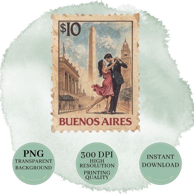 Vintage World Travel Stamp Clipart Set for Junk Journals, Scrapbooking ...