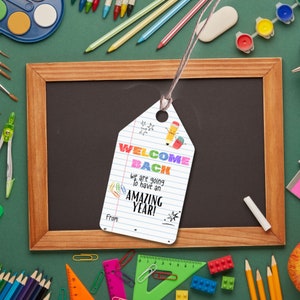 Back to School Gift Tags, Teacher Student Printable (PDF) - Etsy