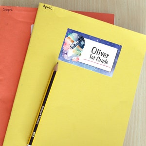 Set of Space Printables Labels Back to School, Space Stickers, Tags ...