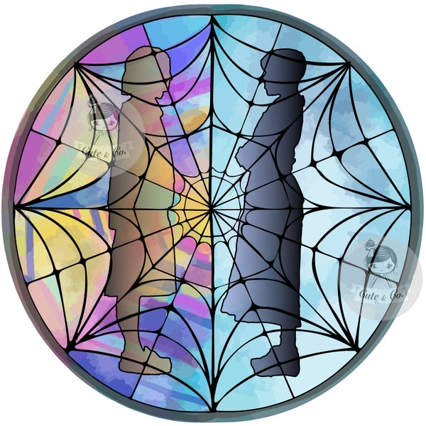 Wednesday & Enid Window Svg - Etsy UK