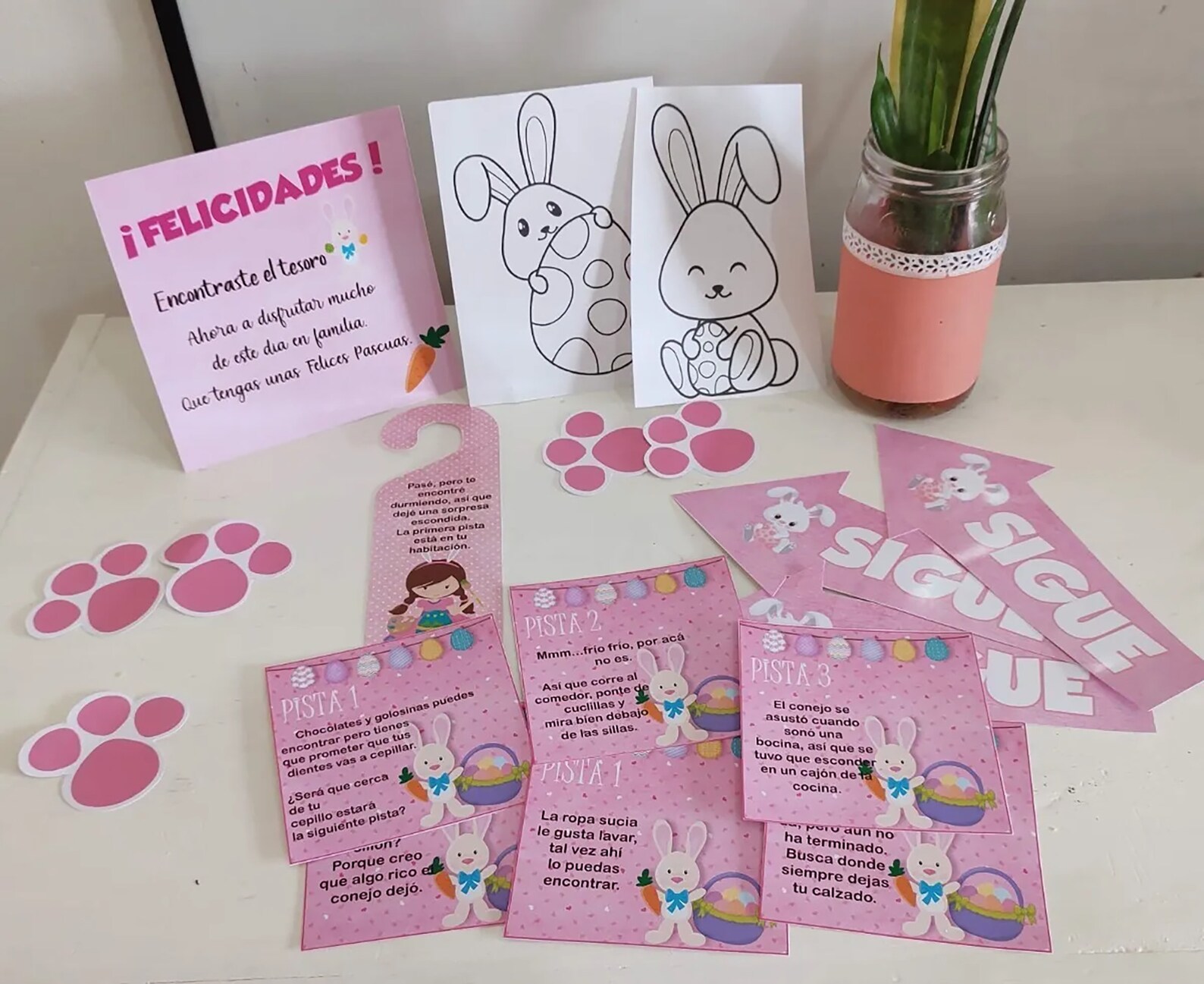 Kit digital imprimible de Pascua con actividades, búsqueda y pistas (3 ...