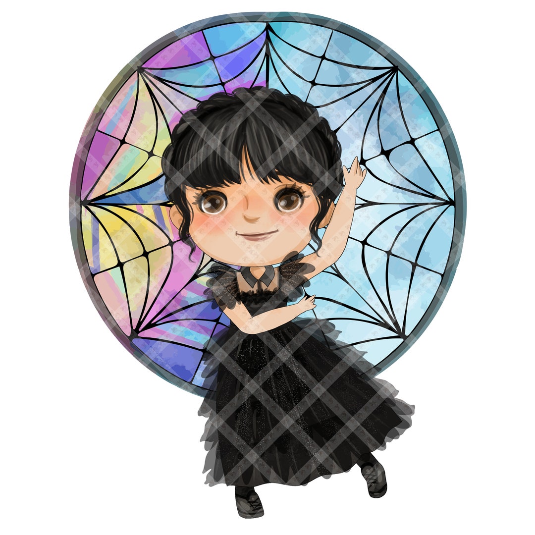 Wednesday Addams in Ophelia Hall Gothic PNG Image for Cut - Etsy