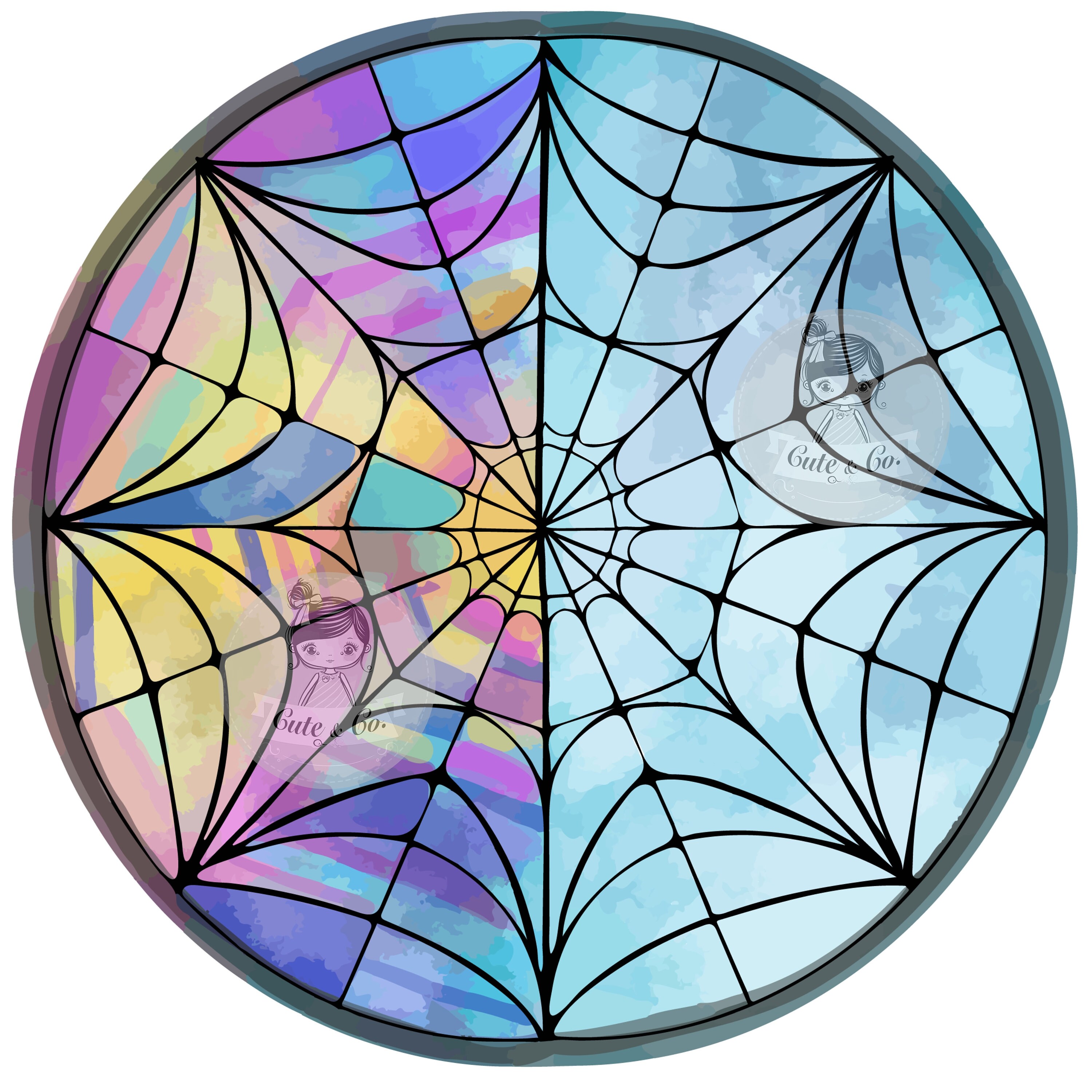 Vitral de Merlina SVG PNG Vectores ventana Wednesday Addams Miércoles ...