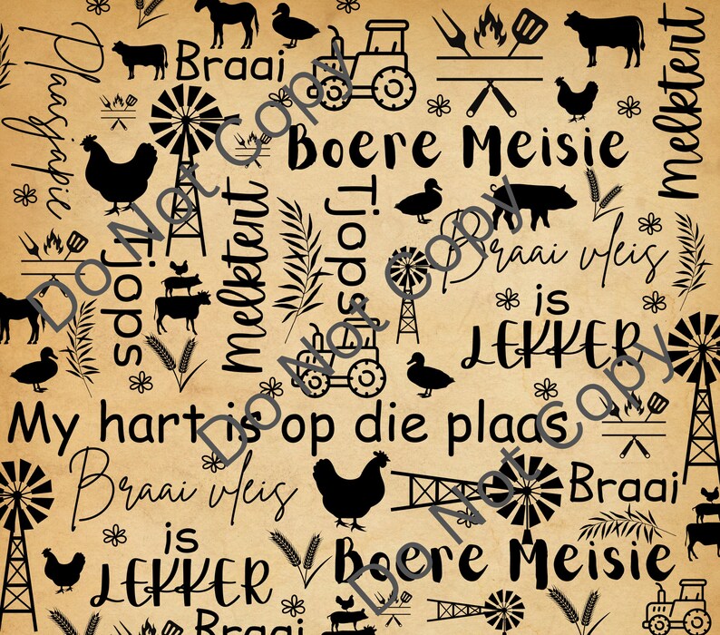 Afrikaans 300dpi 20oz STRAIGHT Skinny Tumbler Wrap/20oz Tumbler ...