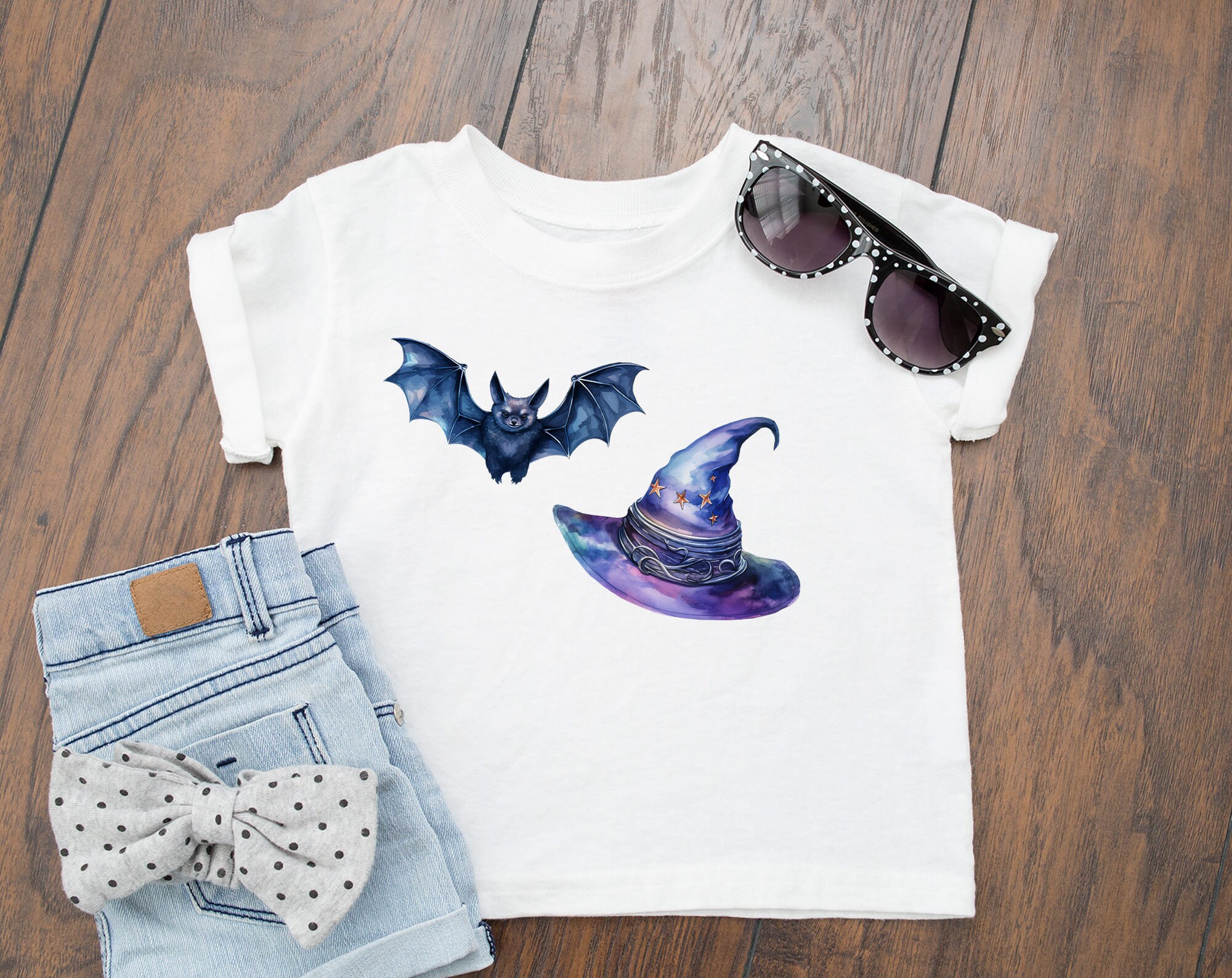 Little Witch Clipart Magical Illustrations Clip Art Set PNG - Etsy