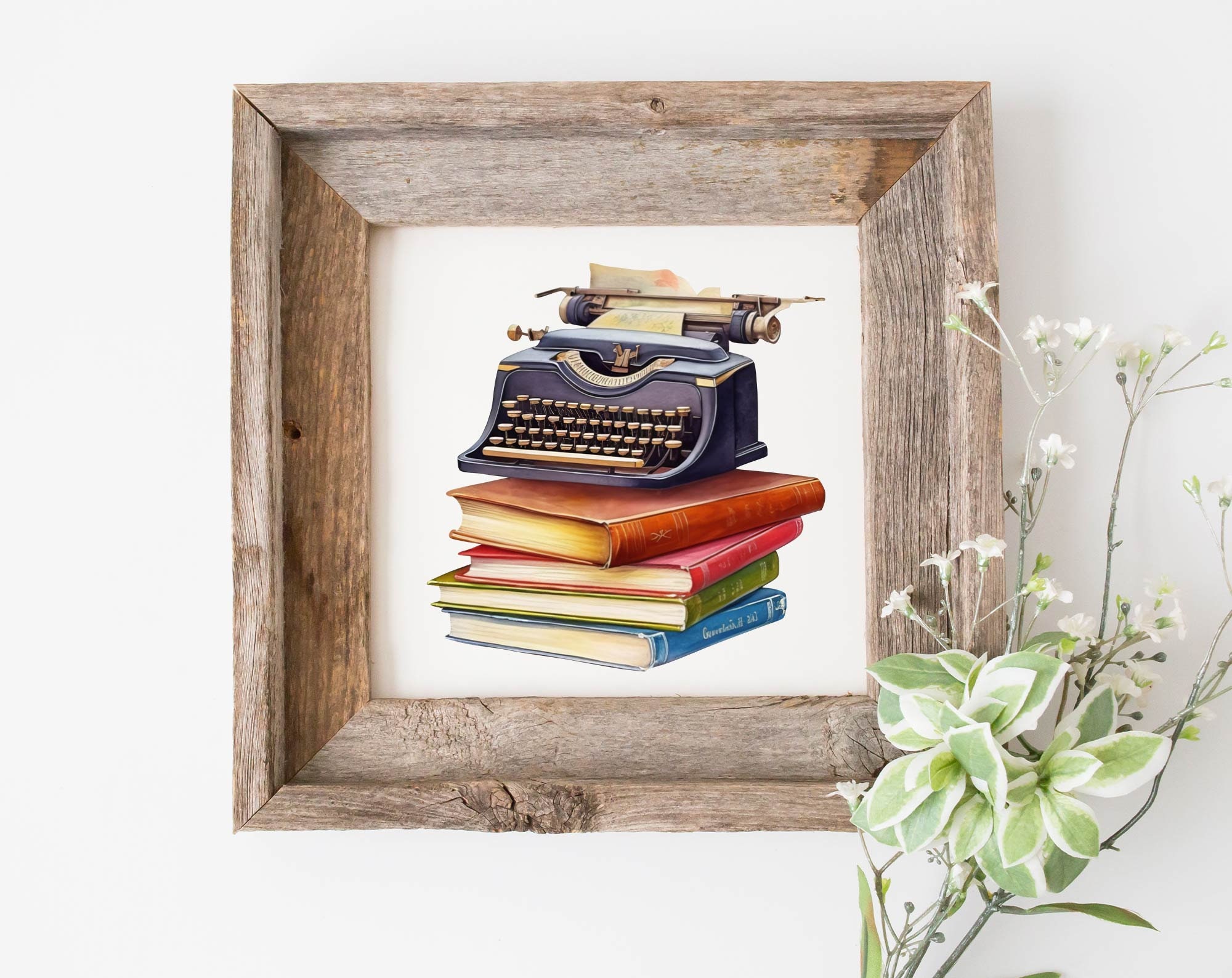 Watercolor Books Clipart | Book Lover Reading Set PNG - Etsy