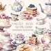 Tea Time Clipart | Watercolor Set of Tea Pots and Cups Clip Art PNG - Etsy