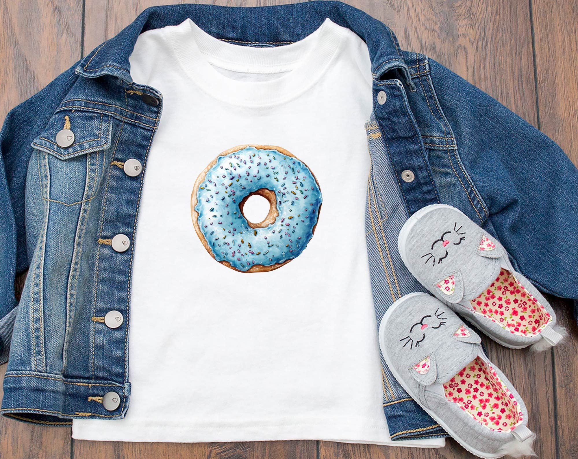 Watercolor Donuts Clipart | Sweets Dessert Illustration Set PNG - Etsy