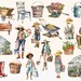 Watercolor Gardening Clipart | Farmhouse, Rustic Garden Illustration ...