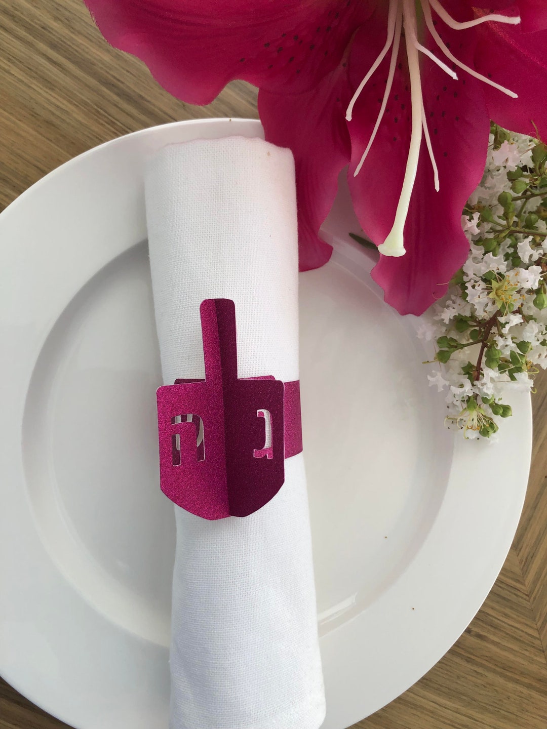 Purim Dreidel Napkin Ring Template SVG Download - Etsy