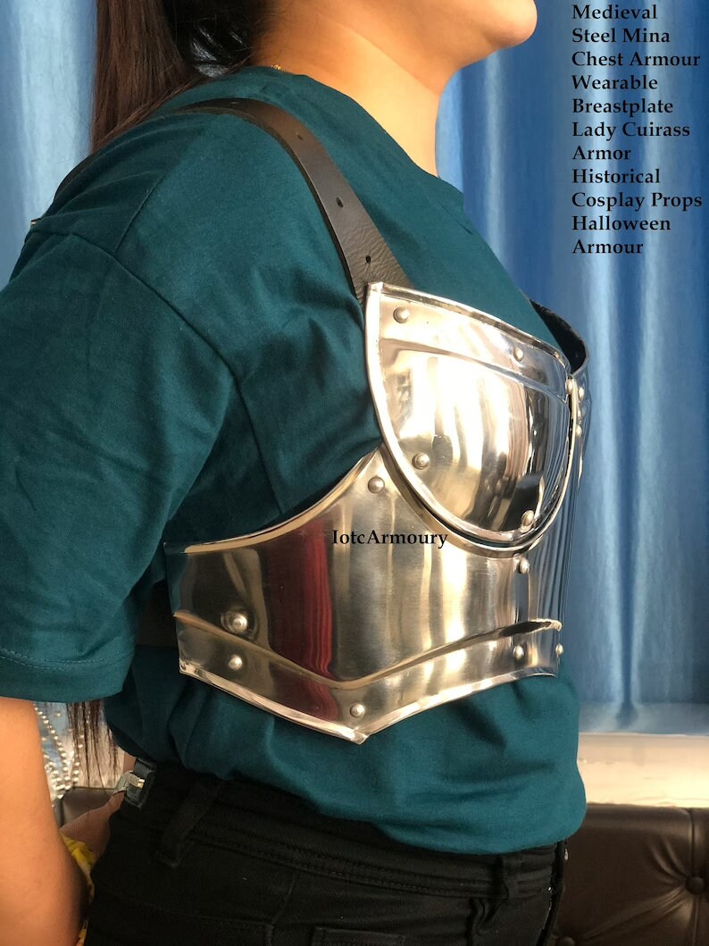 Medieval Steel Mina Chest Armour Wearable Breastplate Lady - Etsy