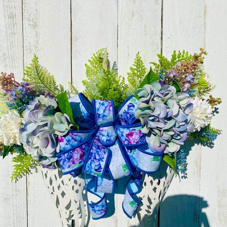 Heavenly Angel Wings Floral Arrangement – Memorial Wall Decor – Real ...