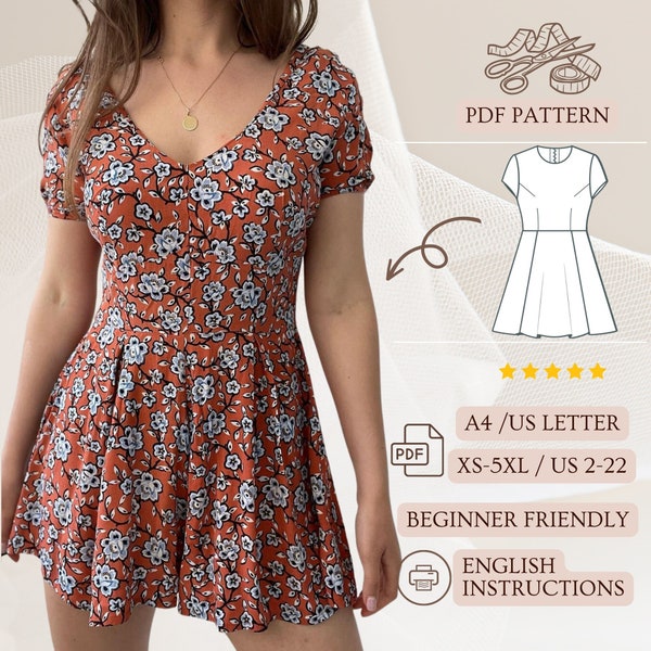 Mini Dress Patterns - Etsy