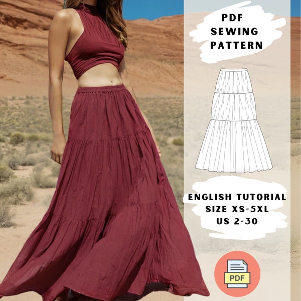 Boho Skirt - Etsy