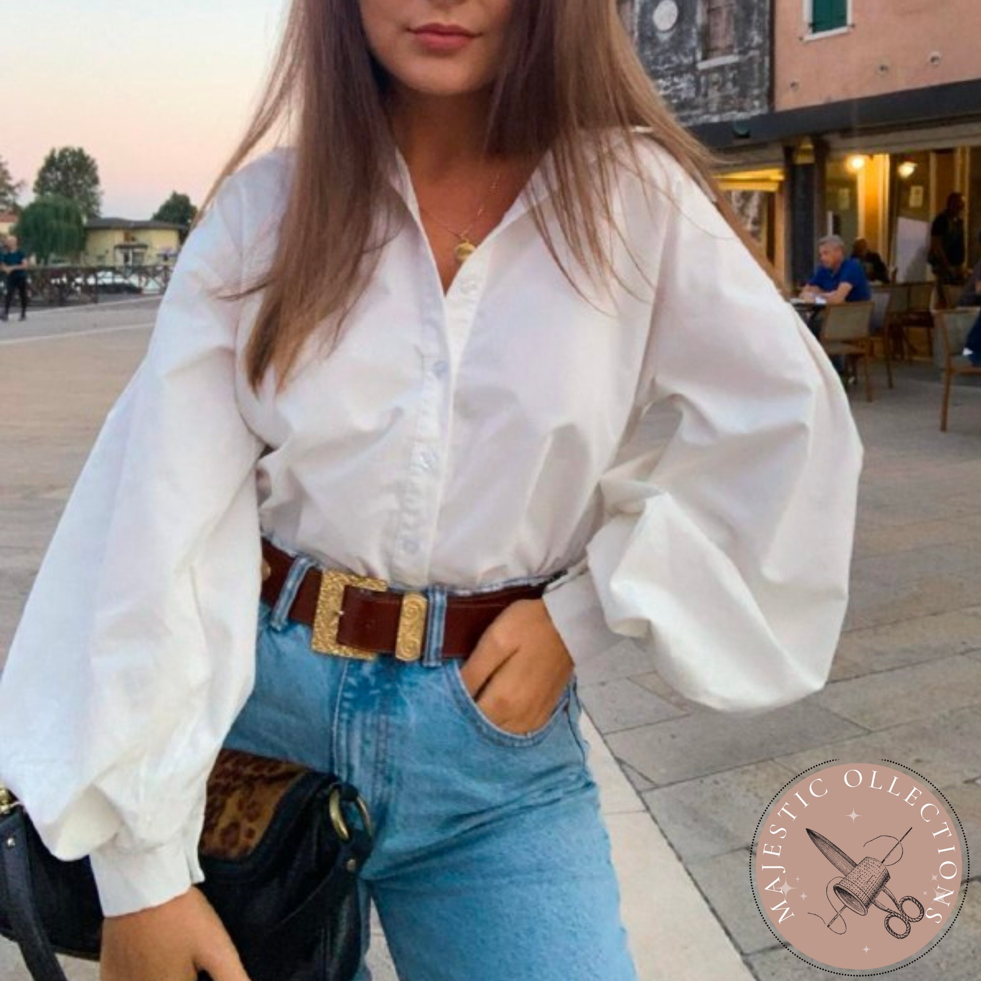 Lantern Sleeve Blouse, Sewing Pattern, Poet Shirt Pattern , PDF ...