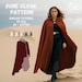 Cloak Sewing Pattern PDF, Women Cape Pattern, Fantasy Carnival Costume ...