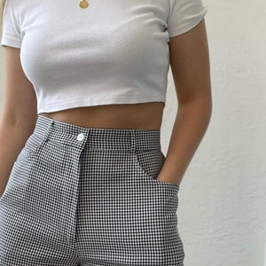 High Waist Shorts PDF Pattern Women Button Cotton Shorts Sewing Pattern ...