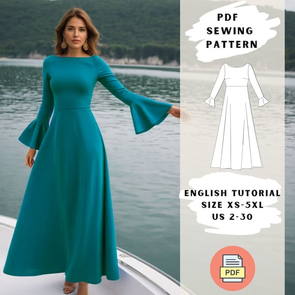 Bell Sleeve Pattern - Etsy
