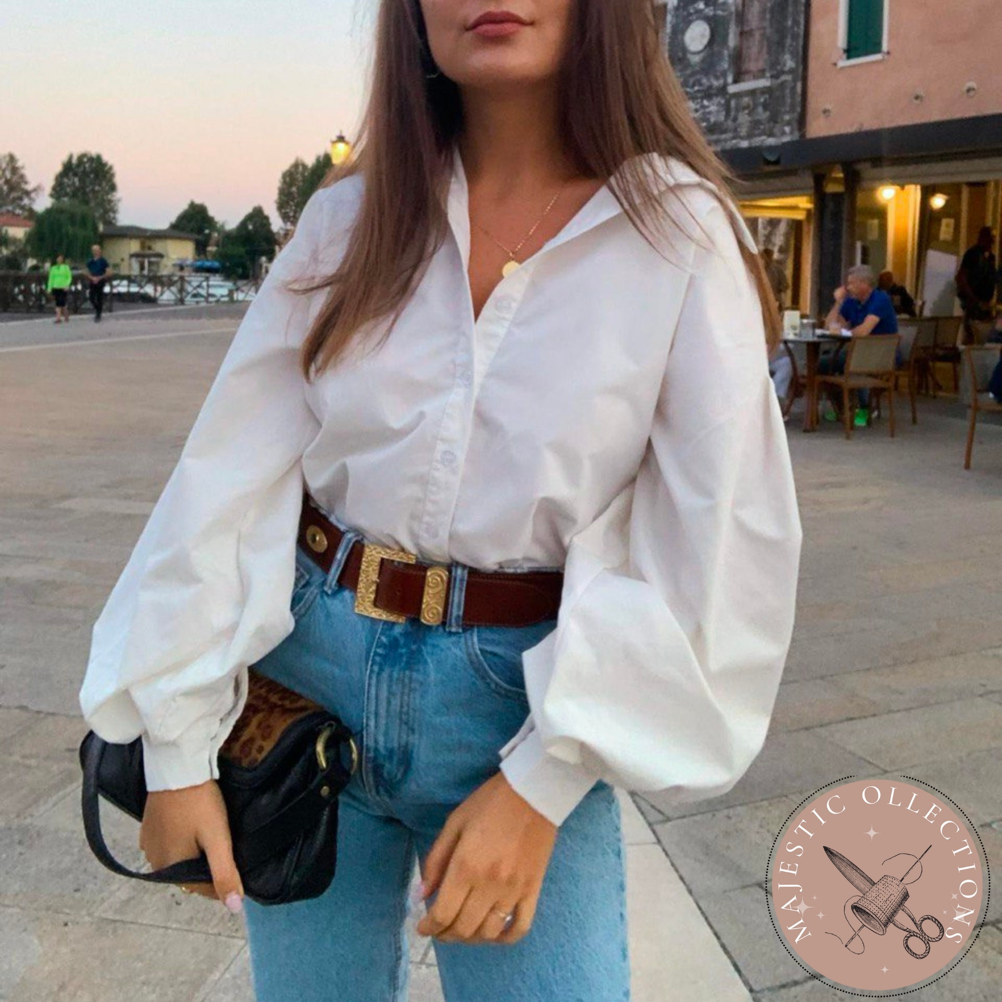 Lantern Sleeve Blouse, Sewing Pattern, Poet Shirt Pattern , PDF ...