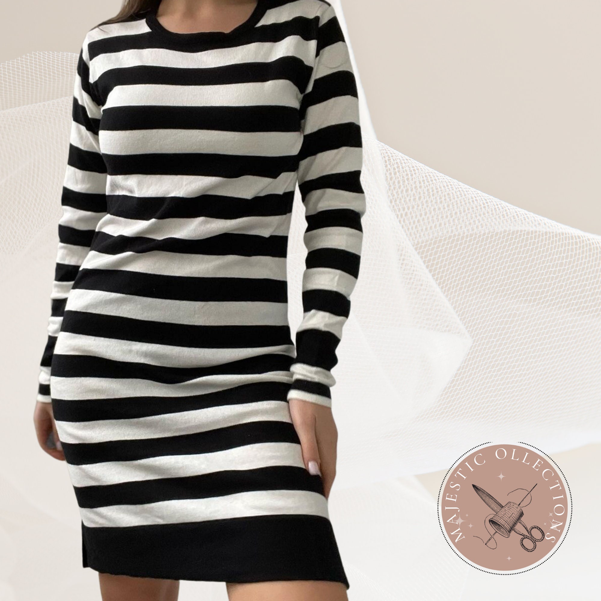 Tunic Dress Sewing Pattern, Long Sleeve Dress, PDF A4 US Letter Print ...