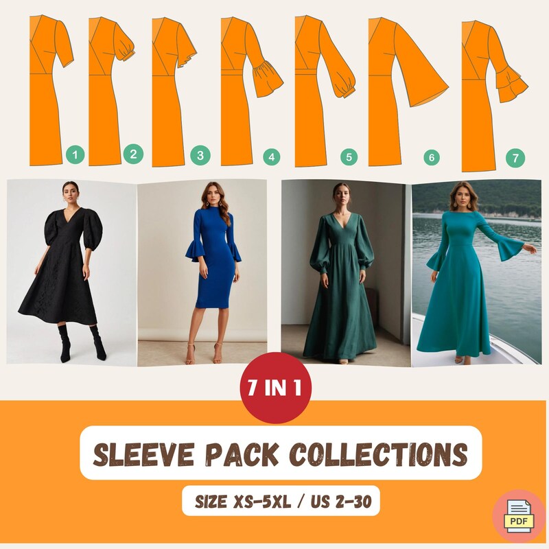 Bell Sleeve Pattern - Etsy