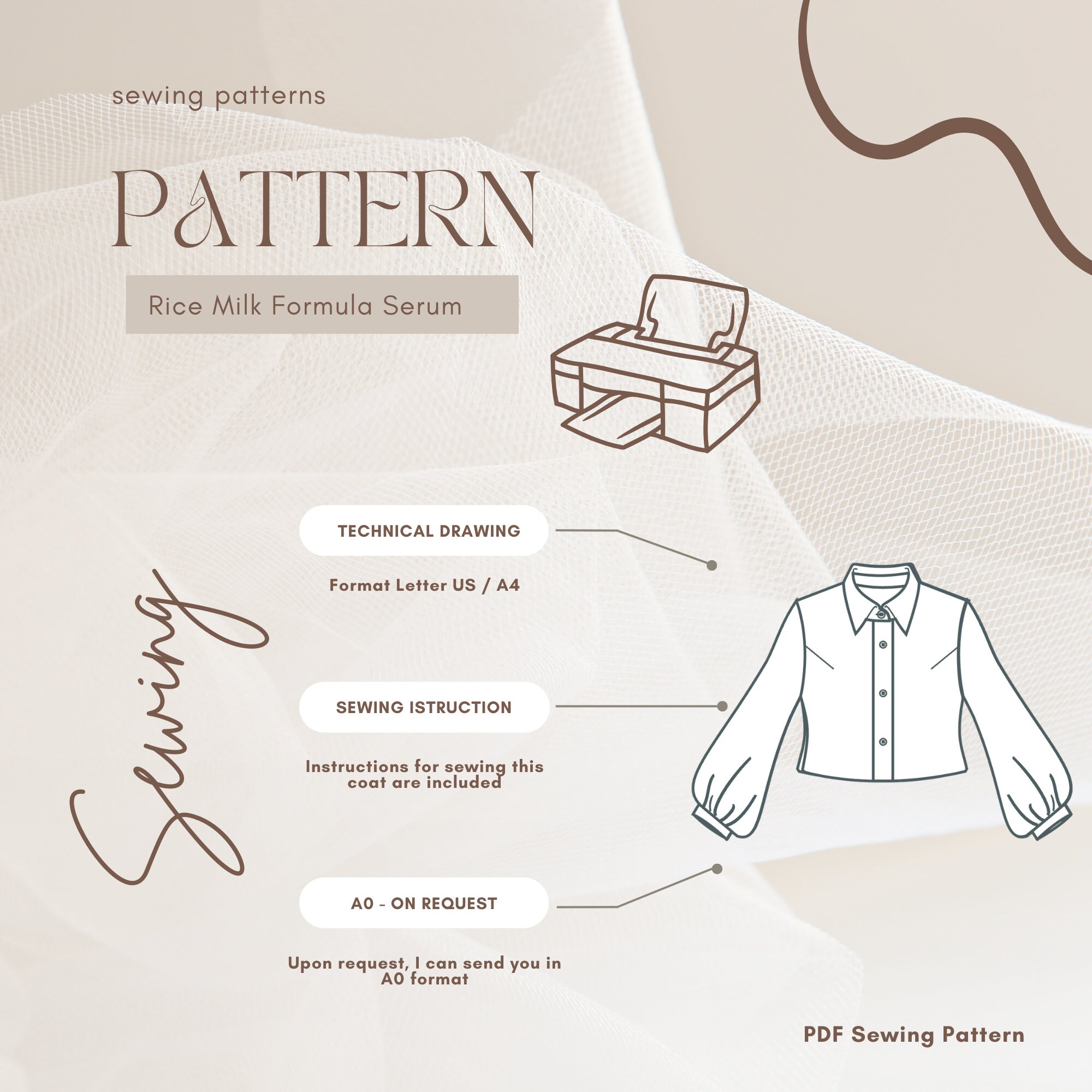 A-line Skirt PDF Pattern, Sewing Pattern Skirt, Easy to Sew Skirt ...