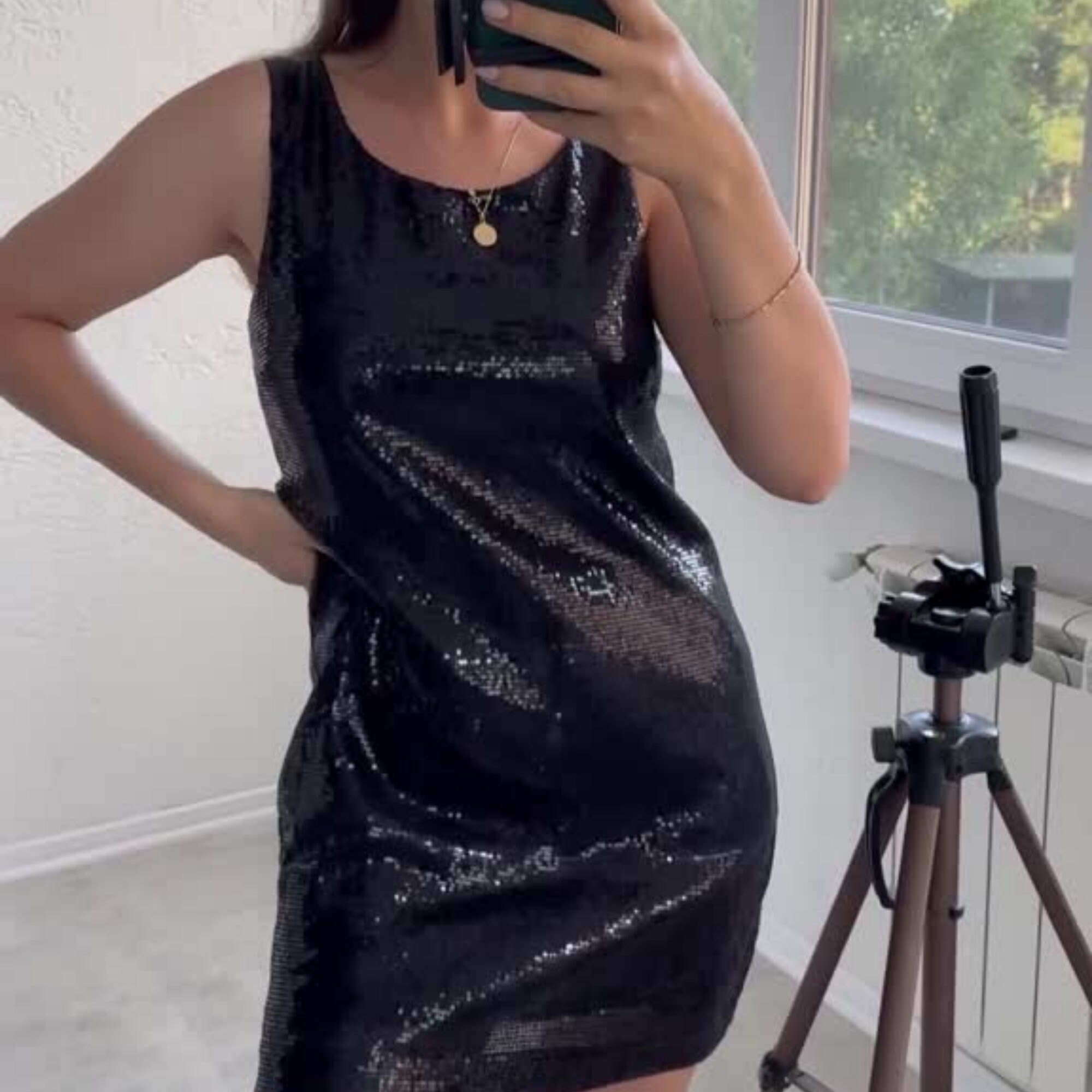 Black Sequin Dress PDF Sewing Pattern Sleeveless Party Dress DIY ...