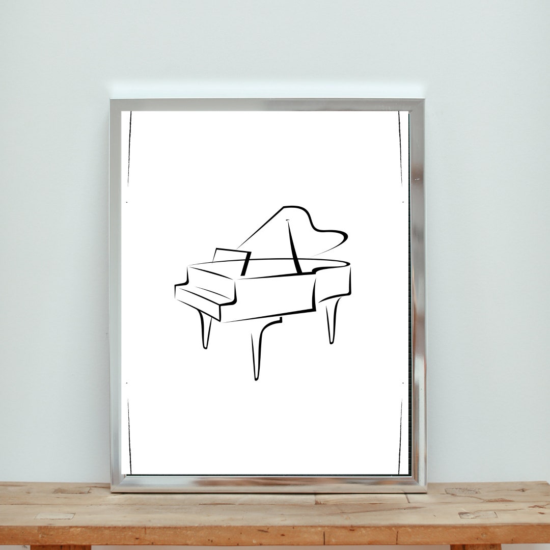 Piano Print Music A4 Printable Instant Download Music Lovers Gift ...