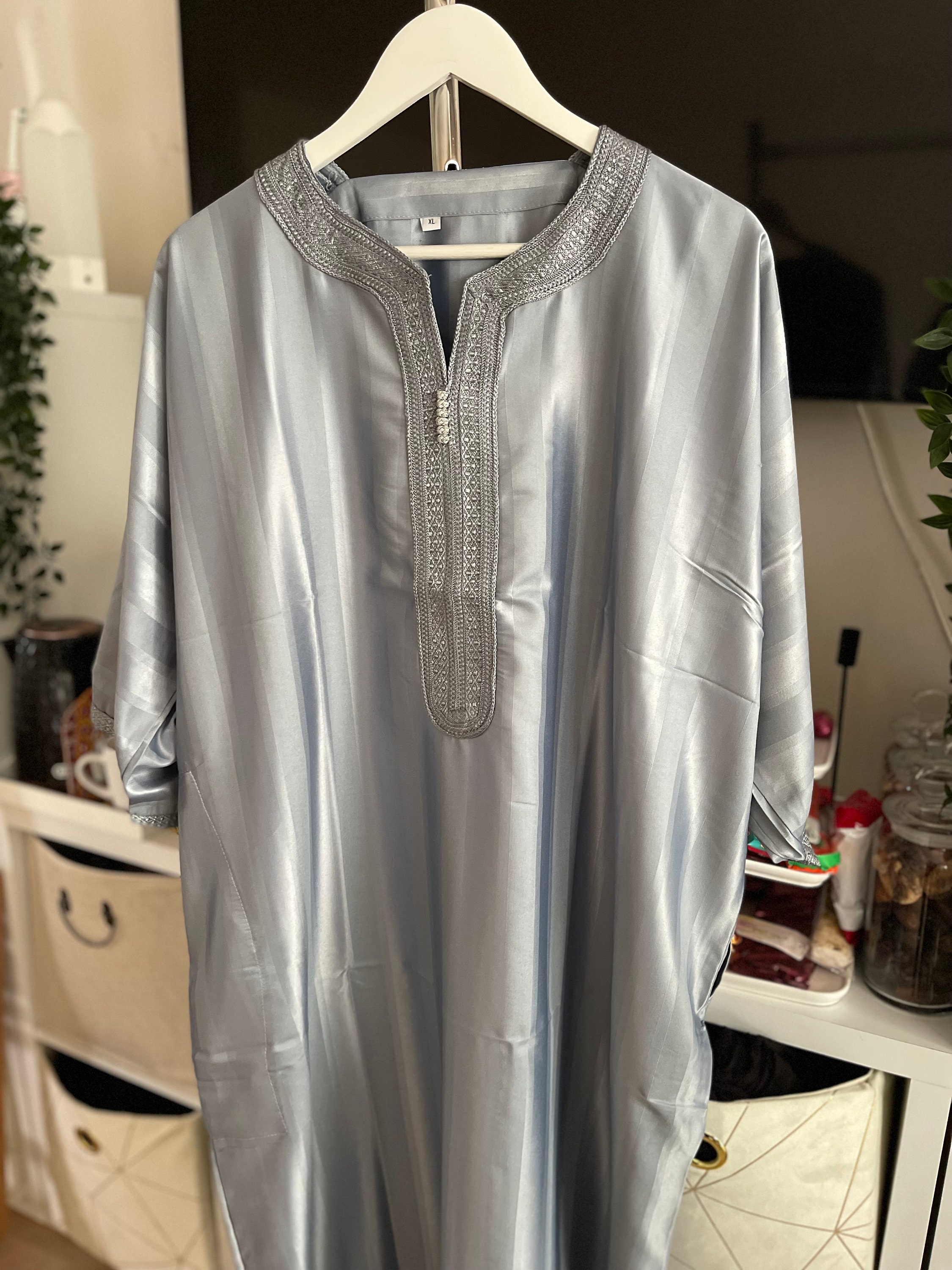 Traditional Moroccan Thobe Moroccan Gandoura Gift for Men Eid Gifts ...