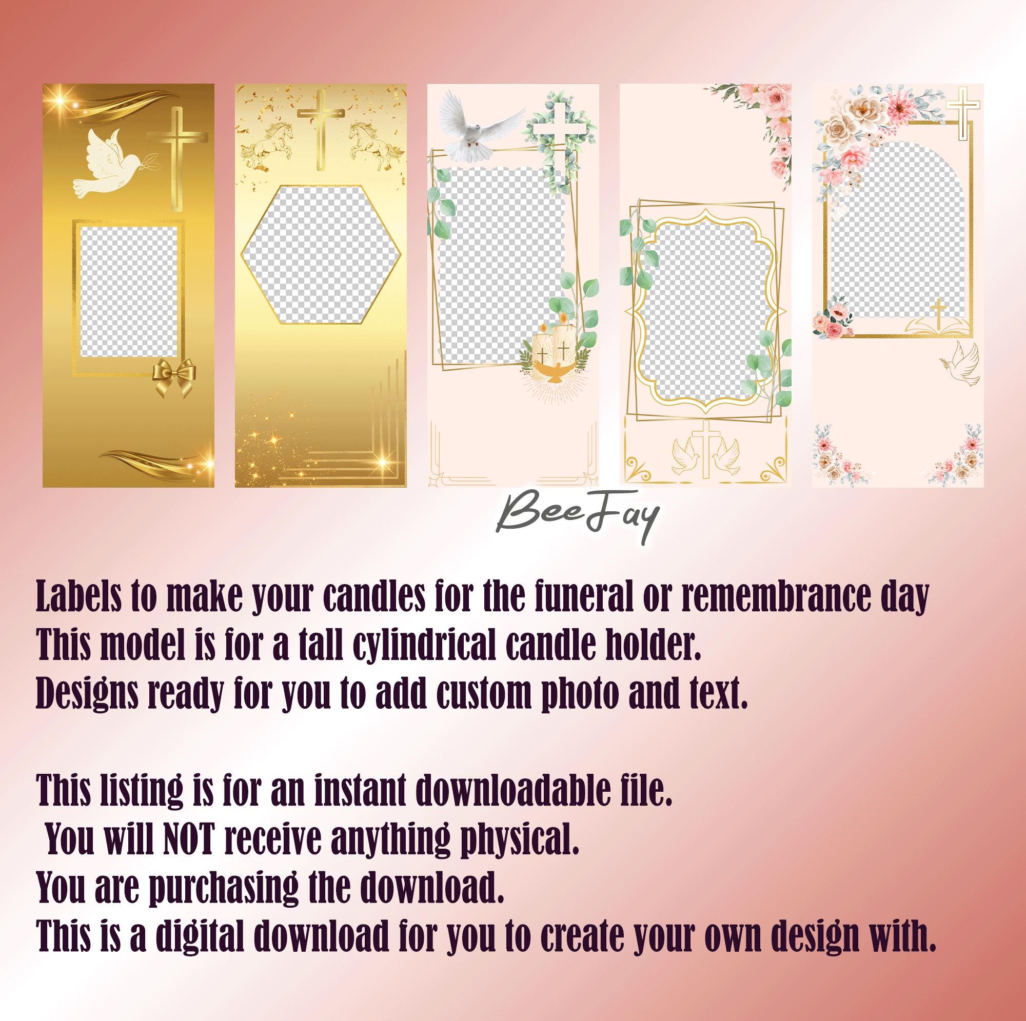 Tall Cylinder Candle Labels, Printable Stickers, Mi Bautizo, My Baptism ...