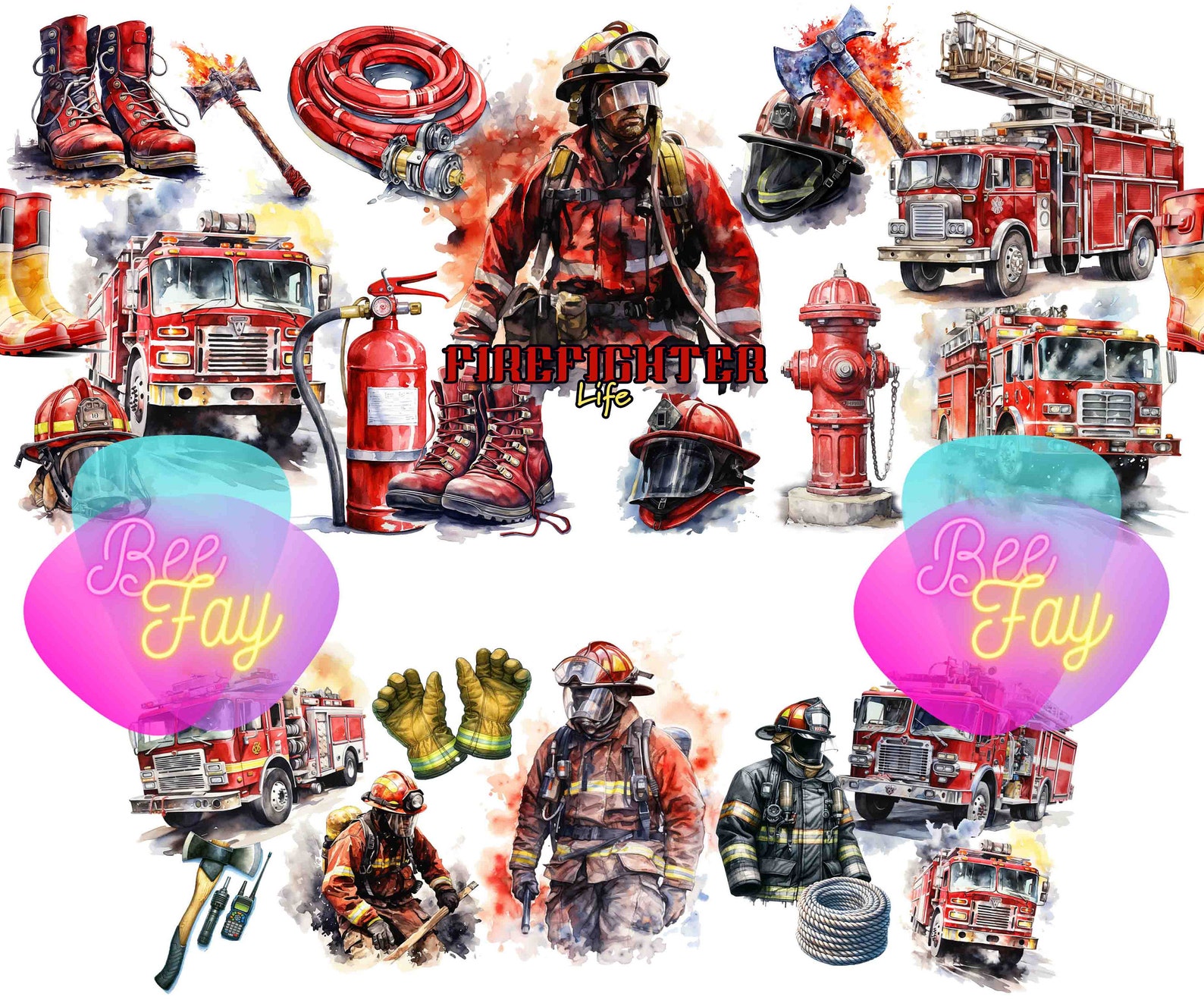 Firefighter 40 Oz TUMBLER, Fire Drinkware, Occupation Gift, Fire ...