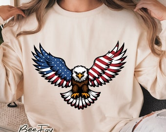 50 American Eagle Png Bundle, USA Clipart Bundle, 4th of July Digital ...